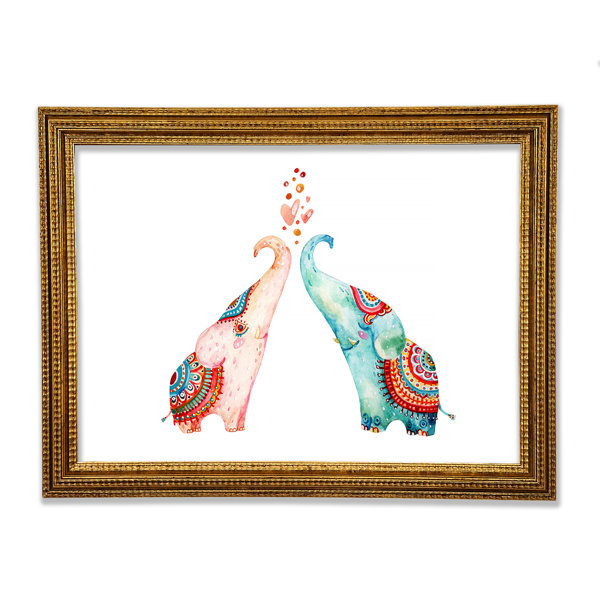 BohoLiving Elefantenliebe - Druck | Wayfair.de